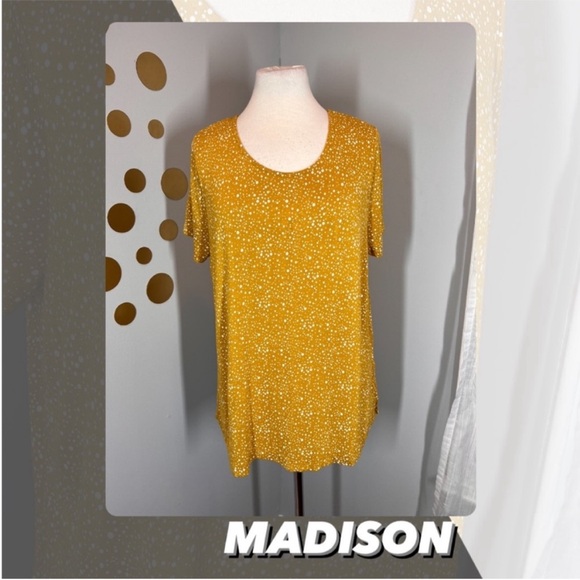 89th & Madison | Tops | Euc Madison Polka Dot Short Sleeve Tee | Poshmark